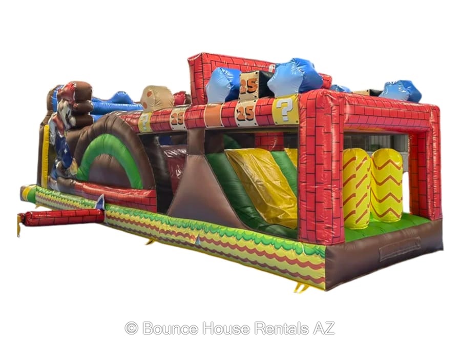 Mario brothers inflatable obstacle course rental avalible in AZ