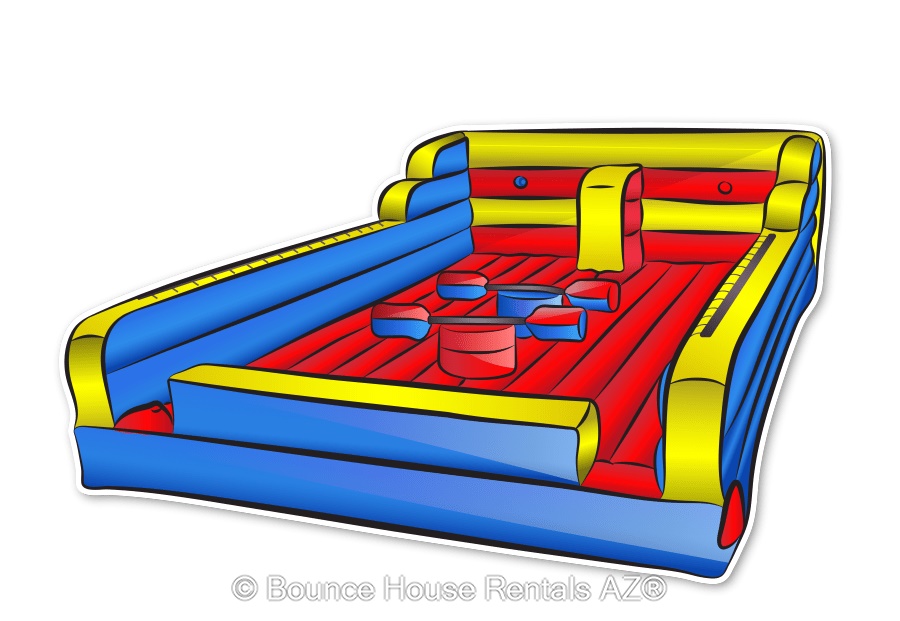 Inflatable game rentals AZ | Bungee run, wipeout extreme, 3 in 1 game