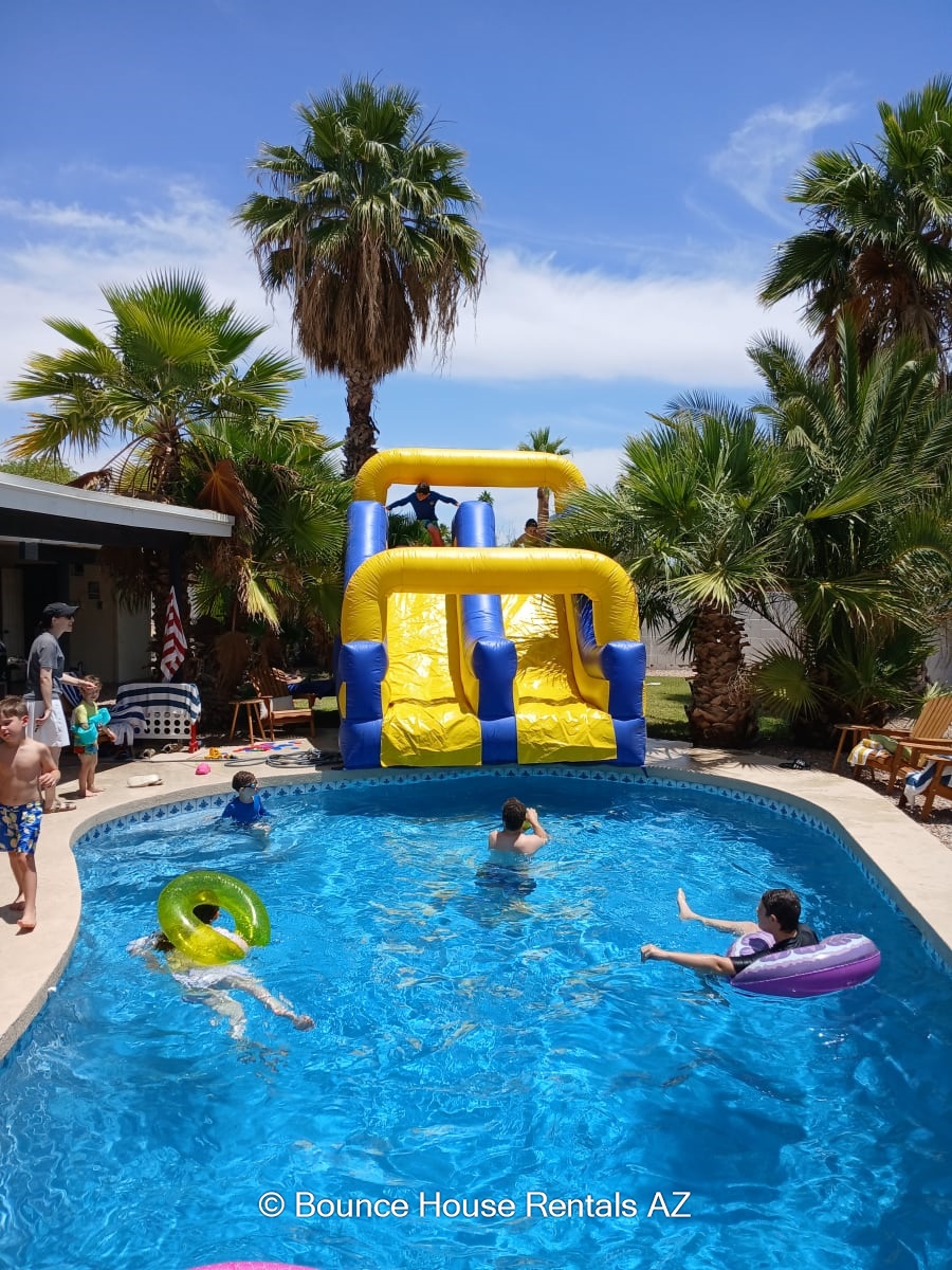 Double Lane Pool Water Slide Rental | Phoenix Backyard Party Fun